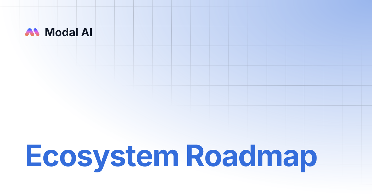 Ecosystem Roadmap | Modal AI